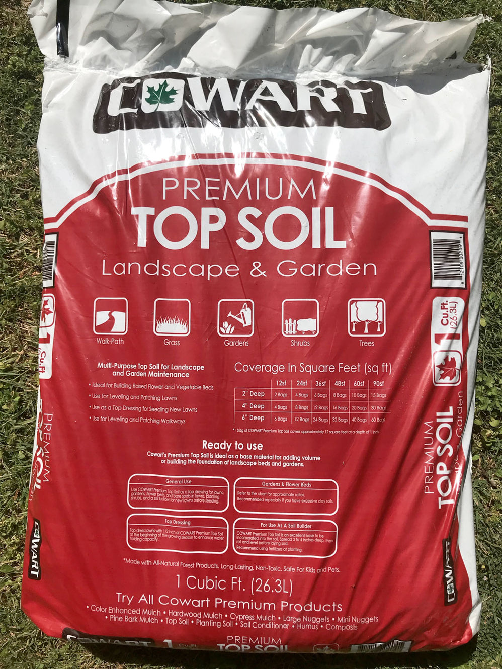 Cowart Topsoil 1 CF Bag — Master Landscape Supply